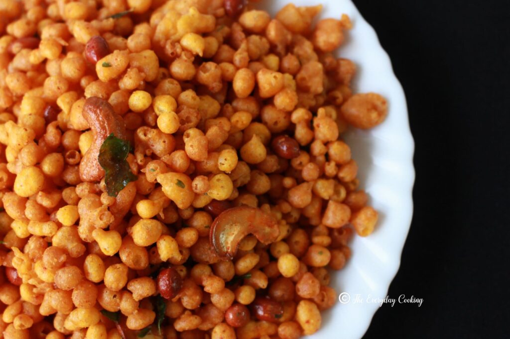 Spicy boondi / Kara boondi - The Everyday Cooking
