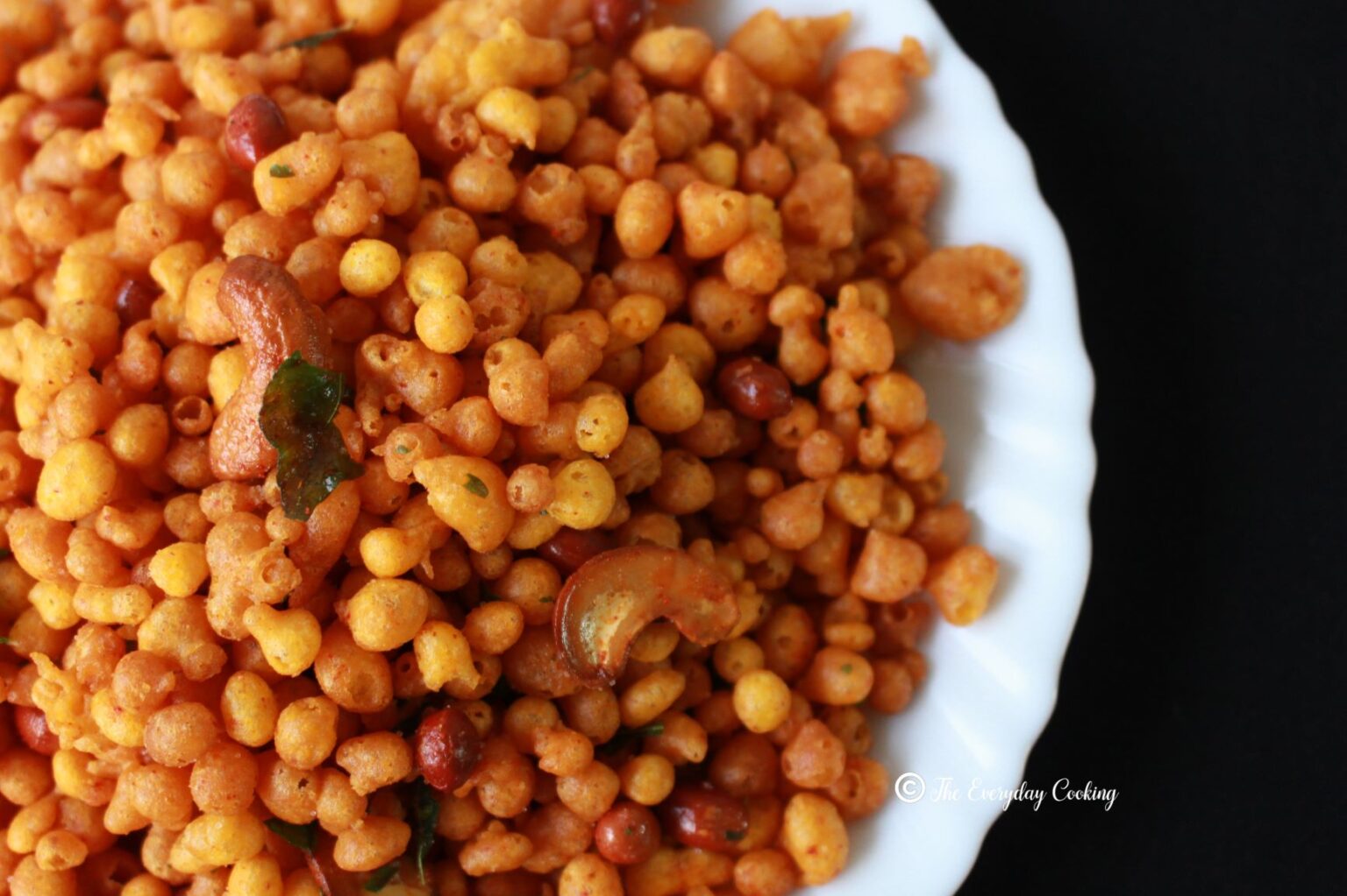 Spicy boondi / Kara boondi - The Everyday Cooking